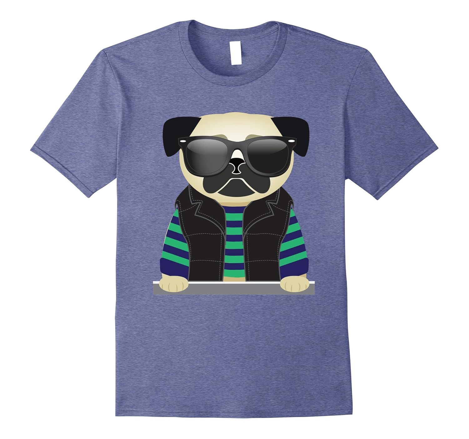 One Tough Pug Tshirt Cute Pug Tee-CL – Colamaga