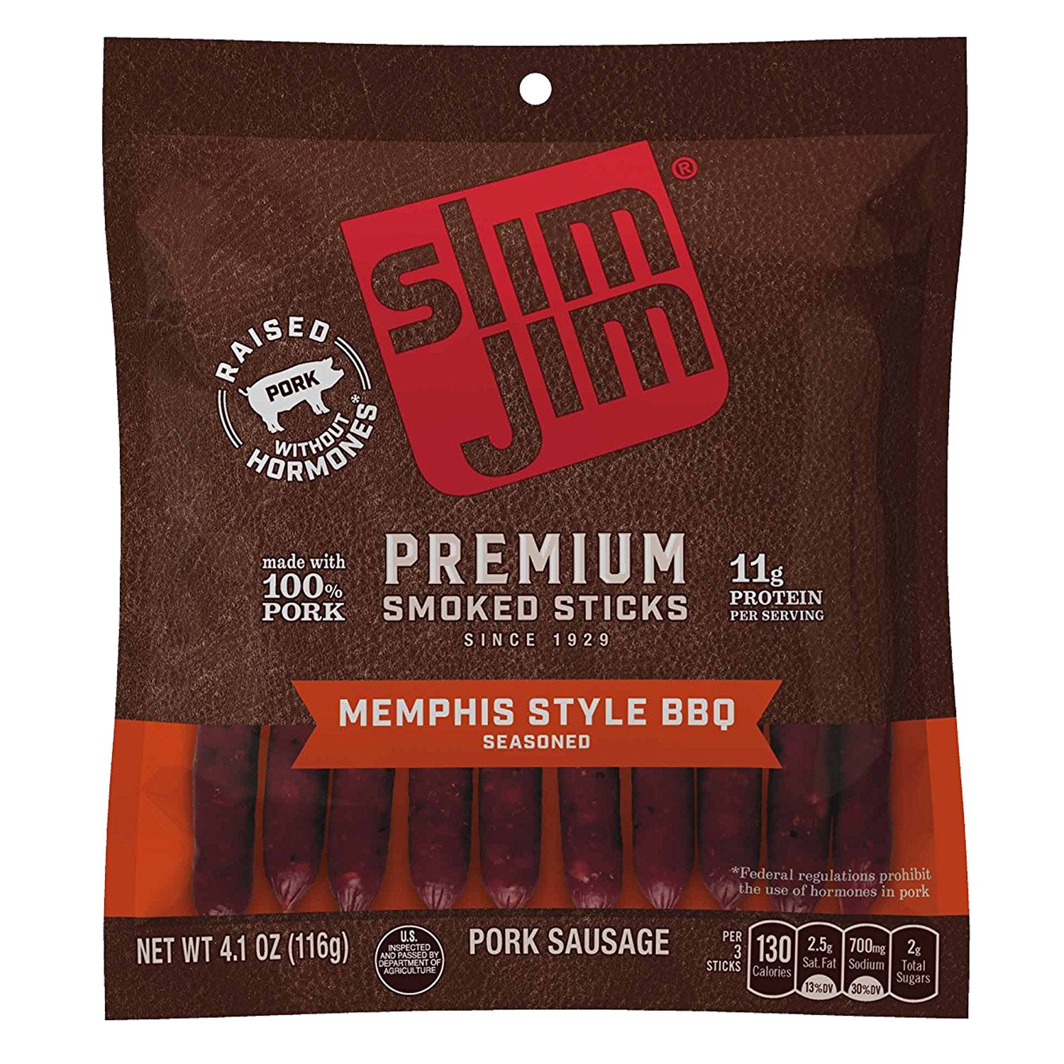 Amazon.com : Slim Jim Premium Smoked Sticks, Smokehouse Original Flavor ...