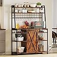 Amazon.com: DWVO Bakers Rack Microwave Stand Cabinet with Large Storage ...