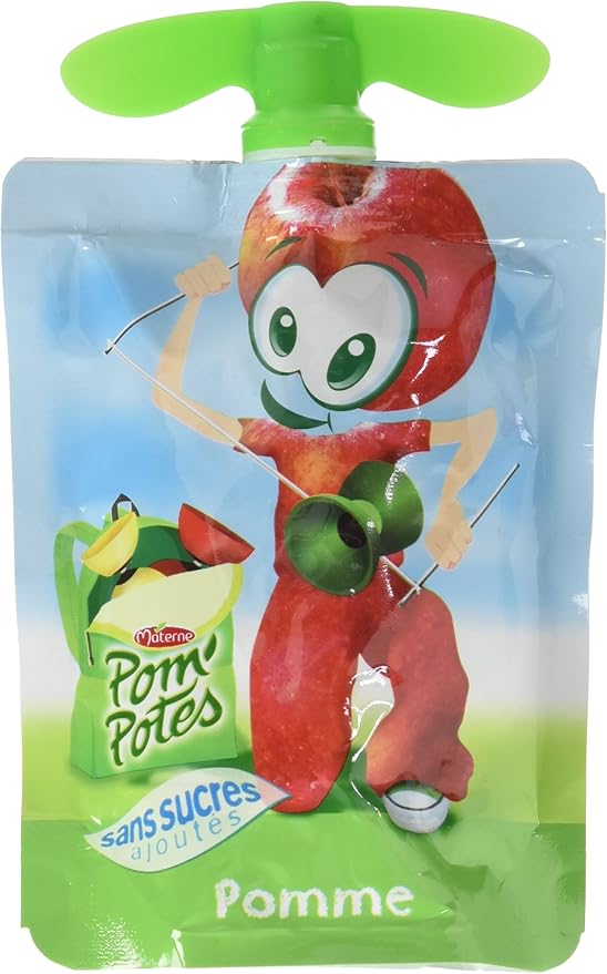 Pom'Potes Spécialités de Pomme sans Sucres Ajoutés 20 x 90 g: Amazon.fr ...