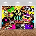 Amazon.com : Sensfun Back to The 90s Backdrop Retro Graffiti Brick Wall ...