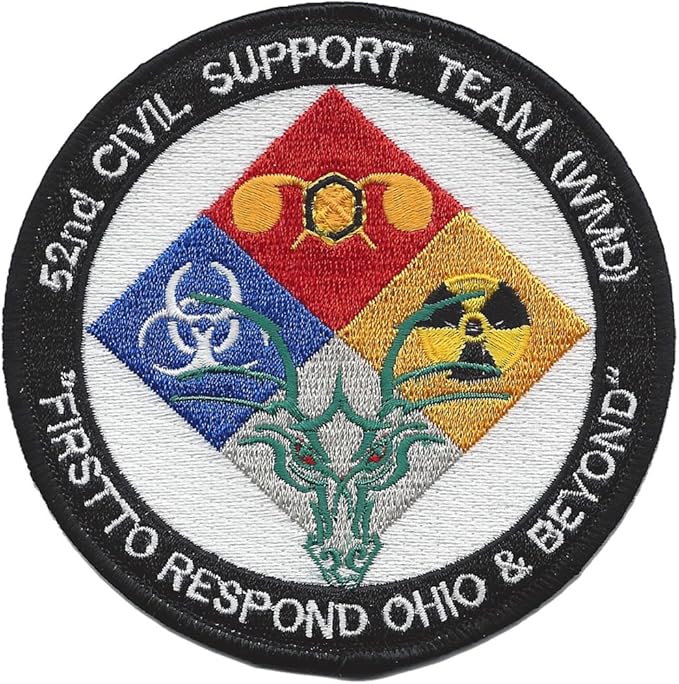 Amazon.com: Ohio National Guard 52nd Civil Support Team WMD Patch: Clothing