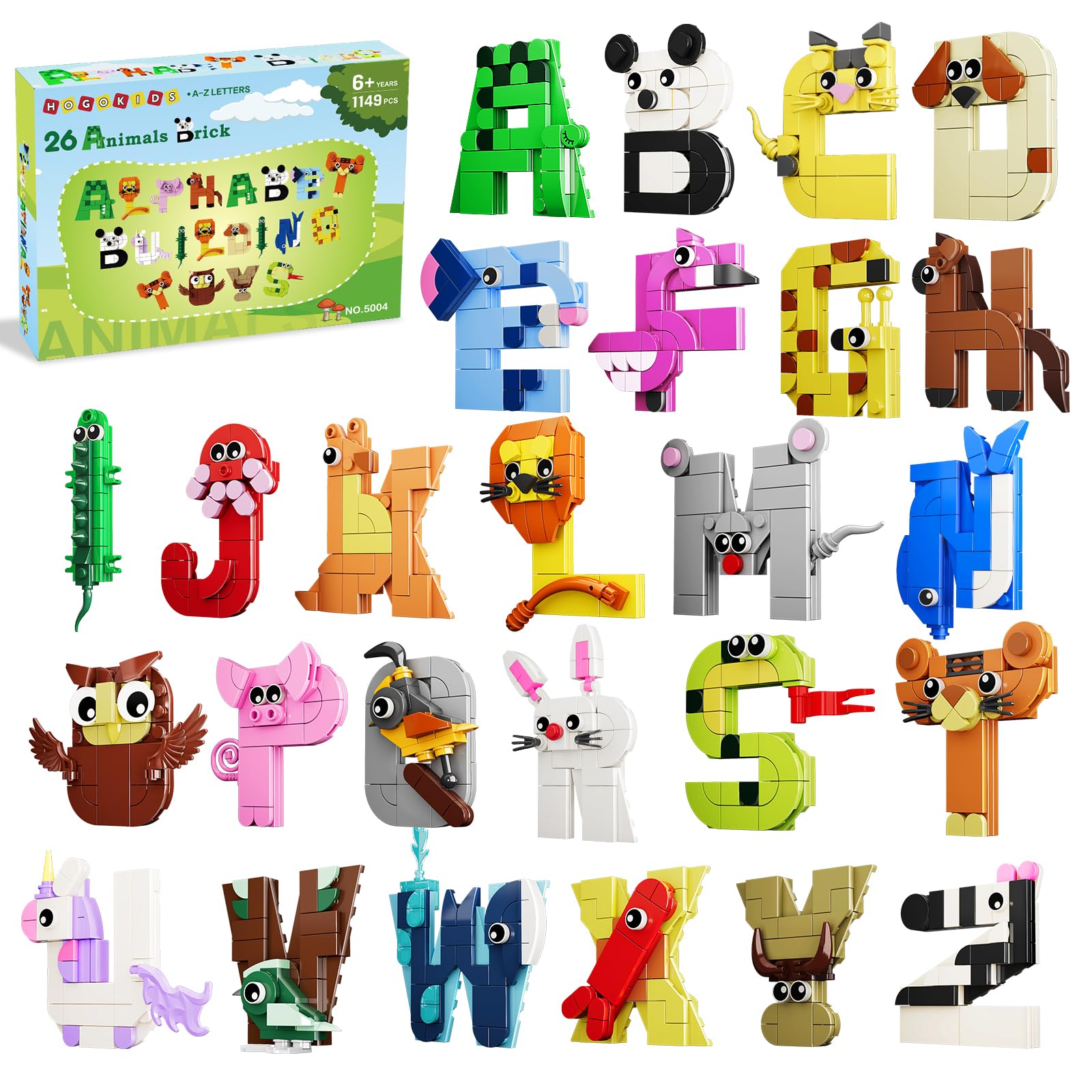 Mua HOGOKIDS 26 Packs Party Favors for Kids - Animal Alphabet Building ...