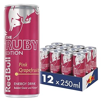 Red Bull Energy Drink Grapefruit Dosen Getränke Ruby Edition 12er ...