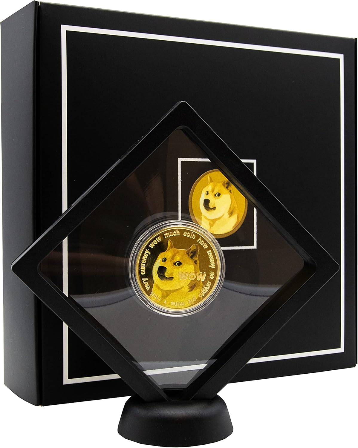 PF Dogecoin Physical Coin with Gold Coated Display Stand, Collection ...