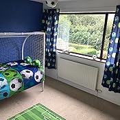 CHRISTOW Football Bed Frame Kids Soccer Goal Metal Post For Single ...