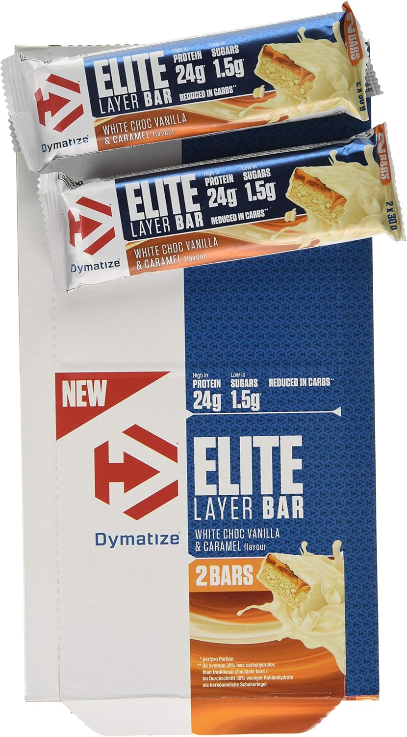Dymatize Nutrition Nutrition Elite Layer Bar White Choc Vanilla ...