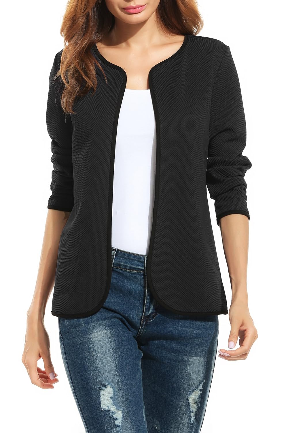 Parabler Damen Herbst Strickjacke Cardigan Blazer Jacke Mantel Pullover ...