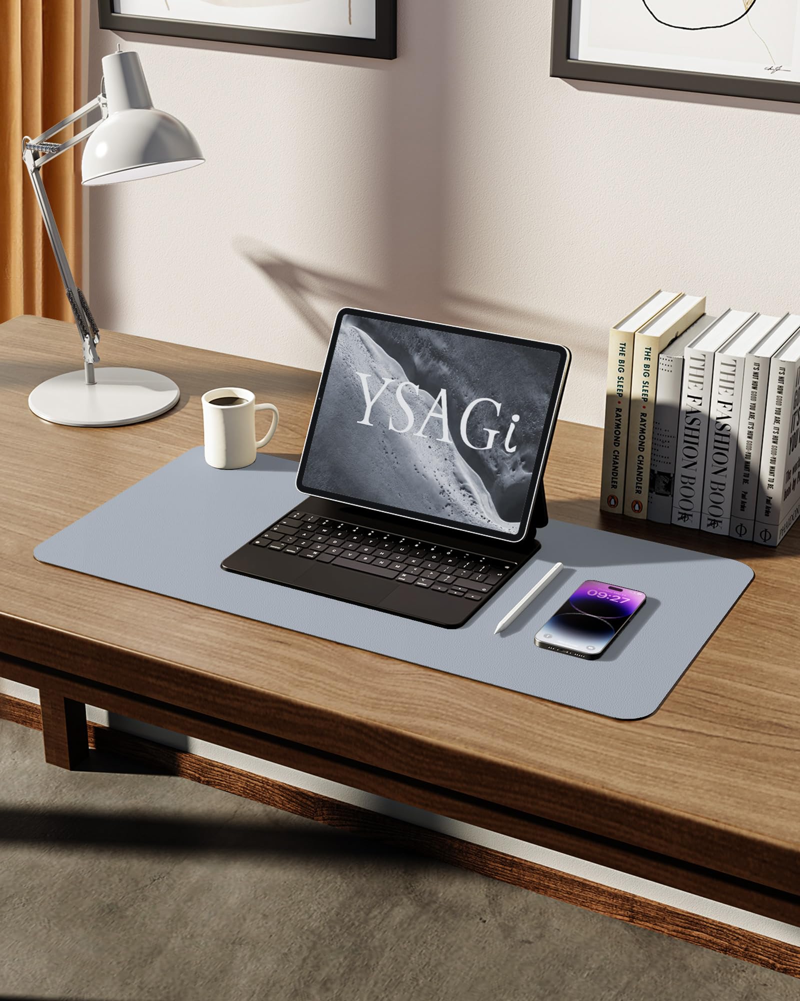 Mua YSAGi Leather Desk Pad Protector, Office Desk Mat, Large Mouse Pad ...
