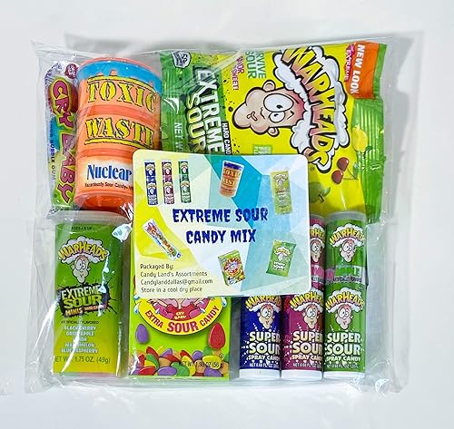 Extreme Sour Candy Mix (Assortment) - Warheads, Toxic Waste, Cry Baby ...