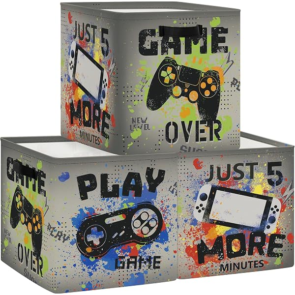 Video Games Gbuzozie 38L Round Laundry Hamper - Video Game Controller ...