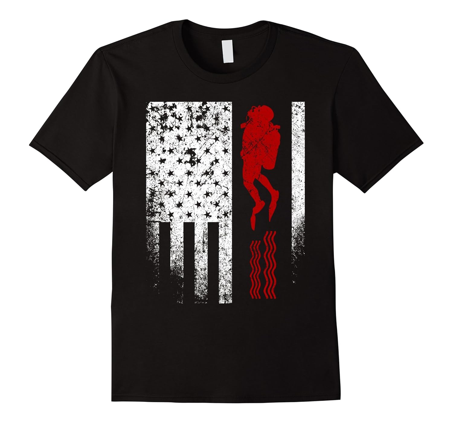 USA Scuba Diving Flag T-Shirt-Art – Artvinatee