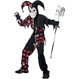 Amazon.com: Child's Sinister Jester Costume Medium (8-10) : Clothing ...