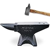 Amazon.com: VEVOR Cast Steel Anvil, 132 Lbs(60kg) Single Horn Anvil ...