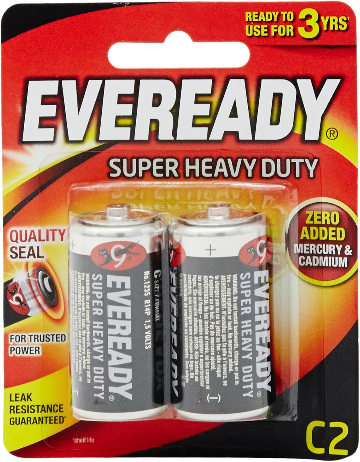 Eveready Carbon Zinc batteries - C [Pack Of 2]: Buy Online at Best ...