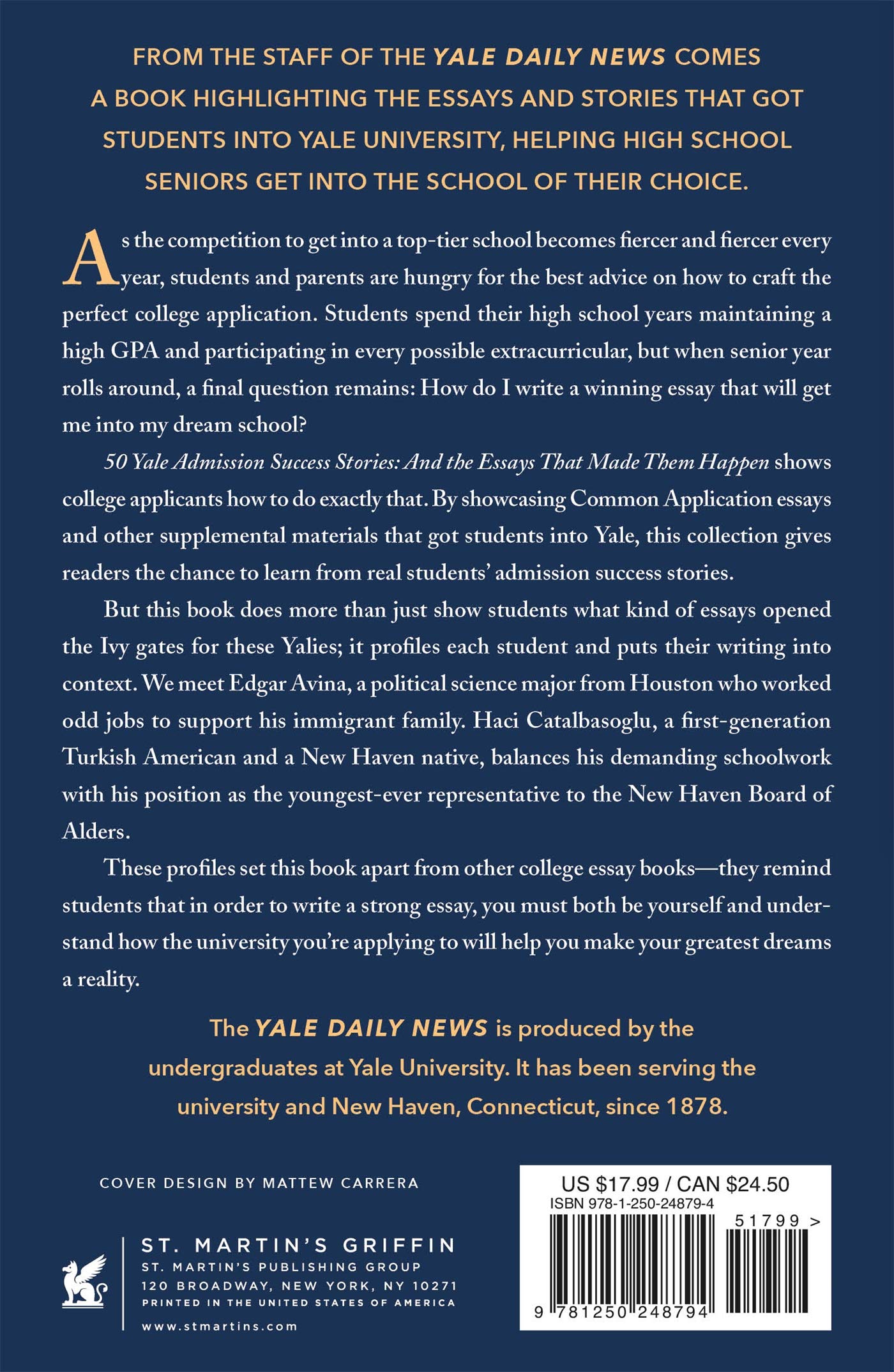 Mua 50 Yale Admission Success Stories: And the Essays That Made Them ...
