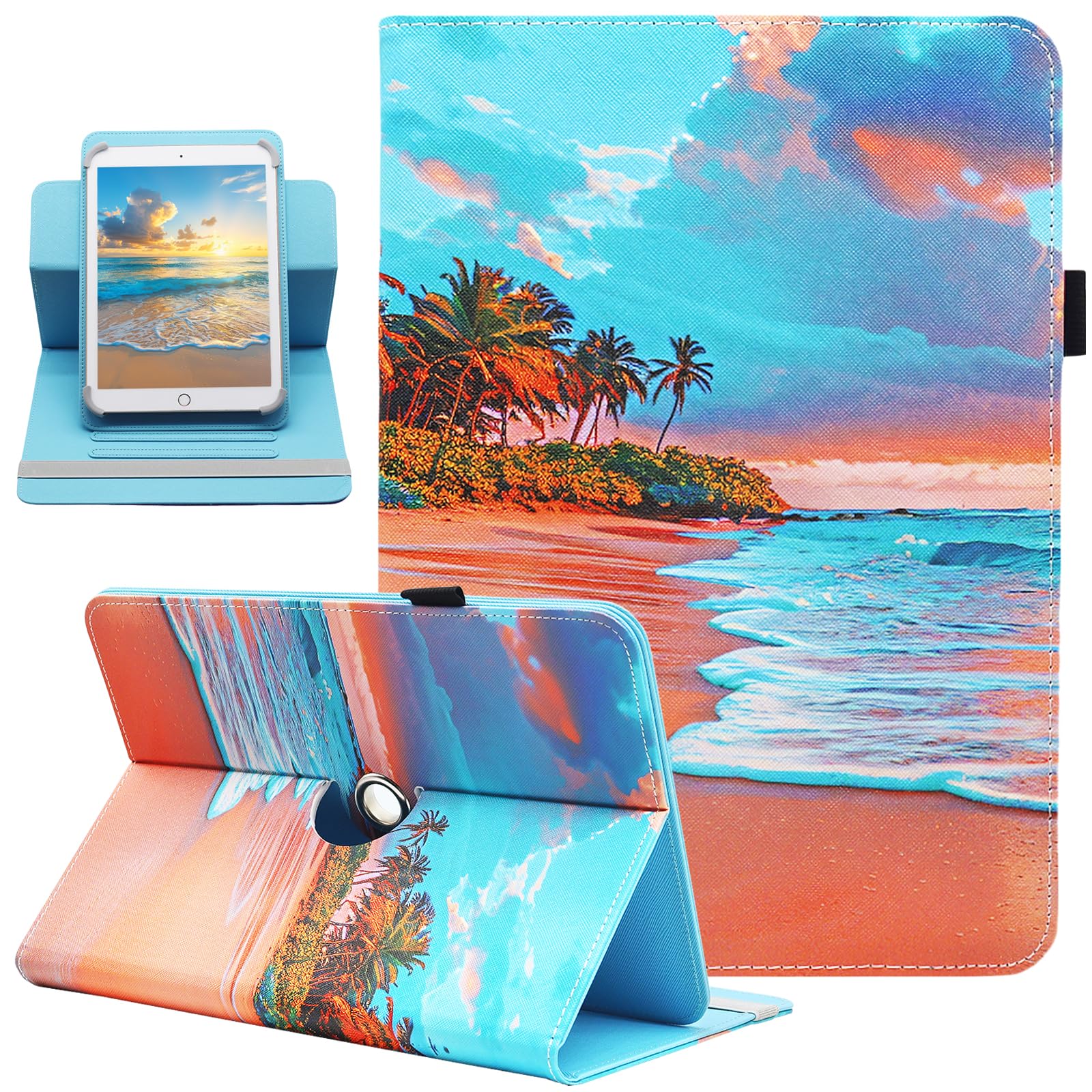 Universal 10 10.1 Inch Android Tablet Case, Dluggs 360 Degree Rotating ...
