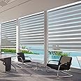 Amazon.com: Joydeco 70 Inch Wide Cordless Zebra Blinds for Windows ...