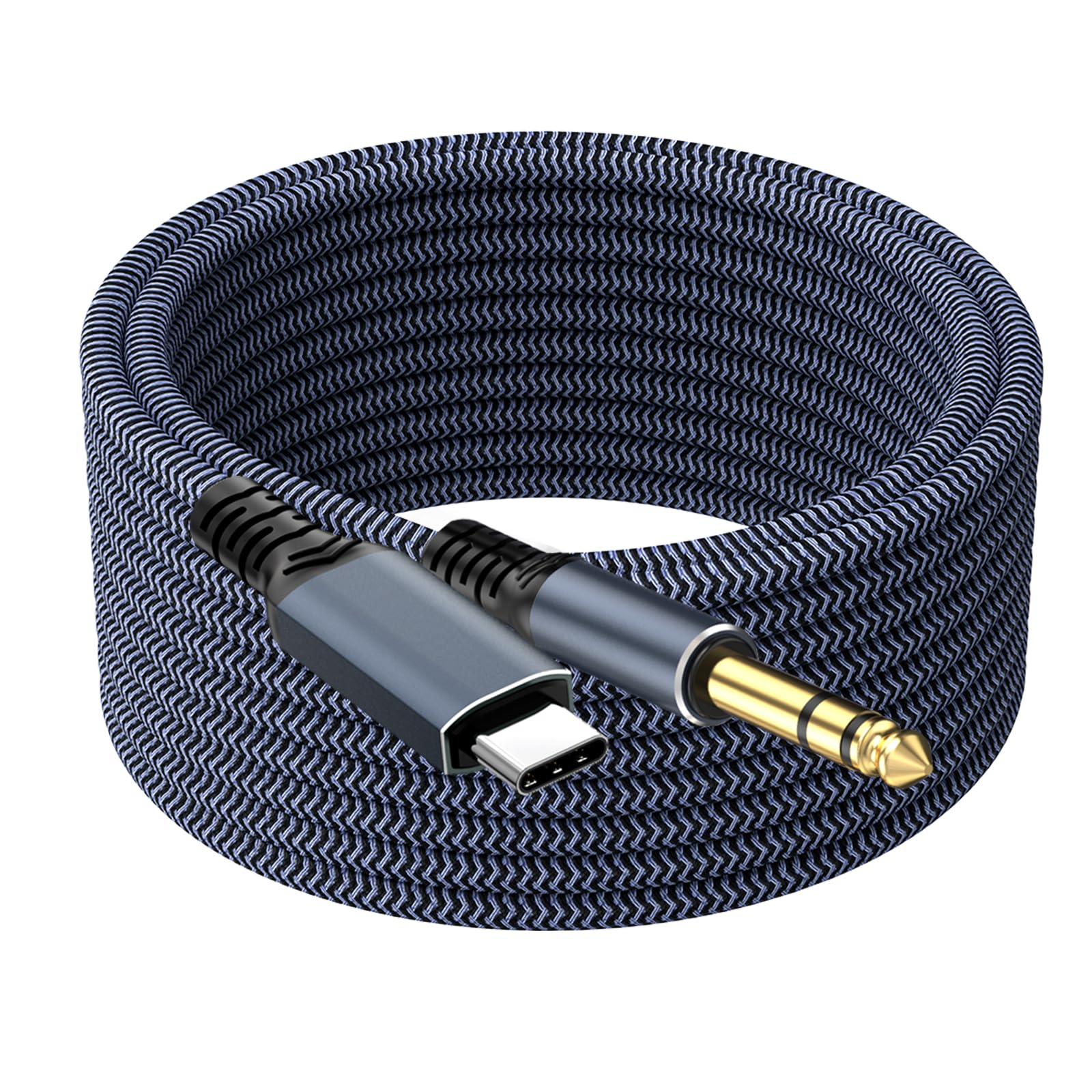 USB C to 1/4 inch Audio Cable 10ft,TAISUSAN Type C to 1/4 inch Audio ...