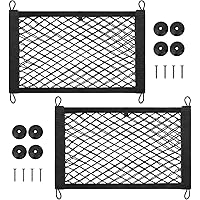 Amazon.com: RED WOLF 2 Layer Small Mesh Cargo Net Elastic Storage Netting 2 Pcs Stretchable Car ...