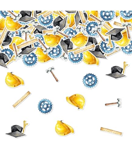 Gun Confetti 100pcs Tool Confetti, Gold Glitter Wrench Hammer Confetti ...