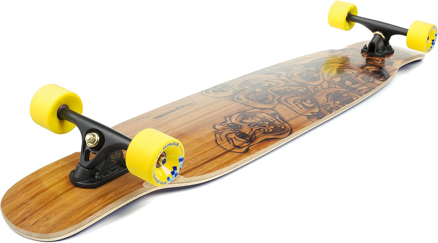 Loaded Boards Bhangra Bamboo Longboard Skateboard Complete Standard ...