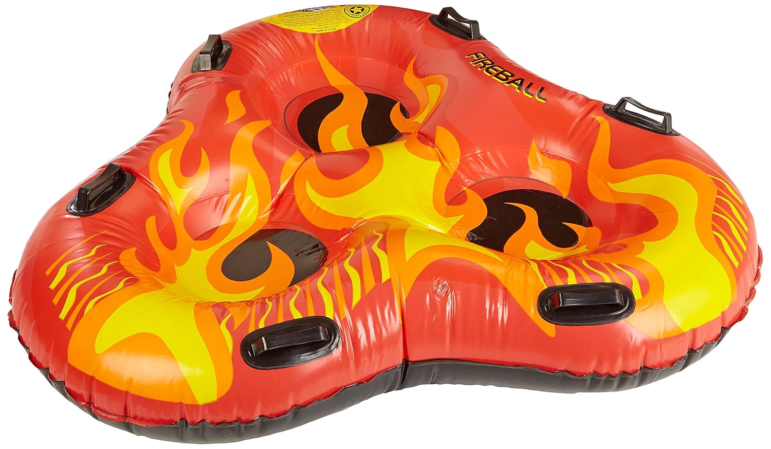 Flexible Flyer Fireball 3-Person Snow Tube Inflatable Sled for Sno ...