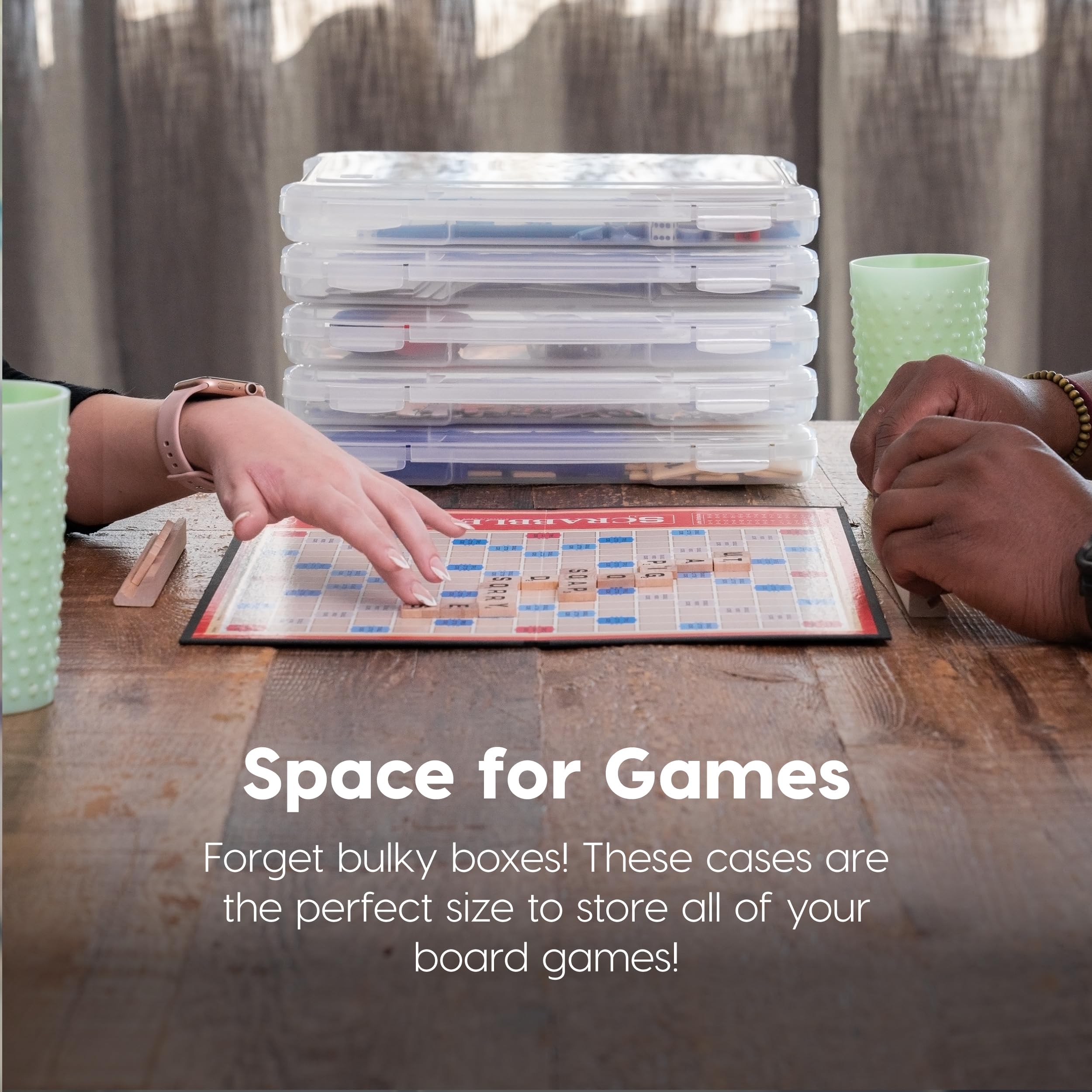 Mua IRIS USA Portable Board Game Organizer Plastic Project Storage Case ...