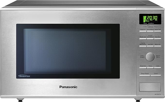 Panasonic NNSD671SC Mid-Size 1200W Genius Inverter Microwave Oven ...