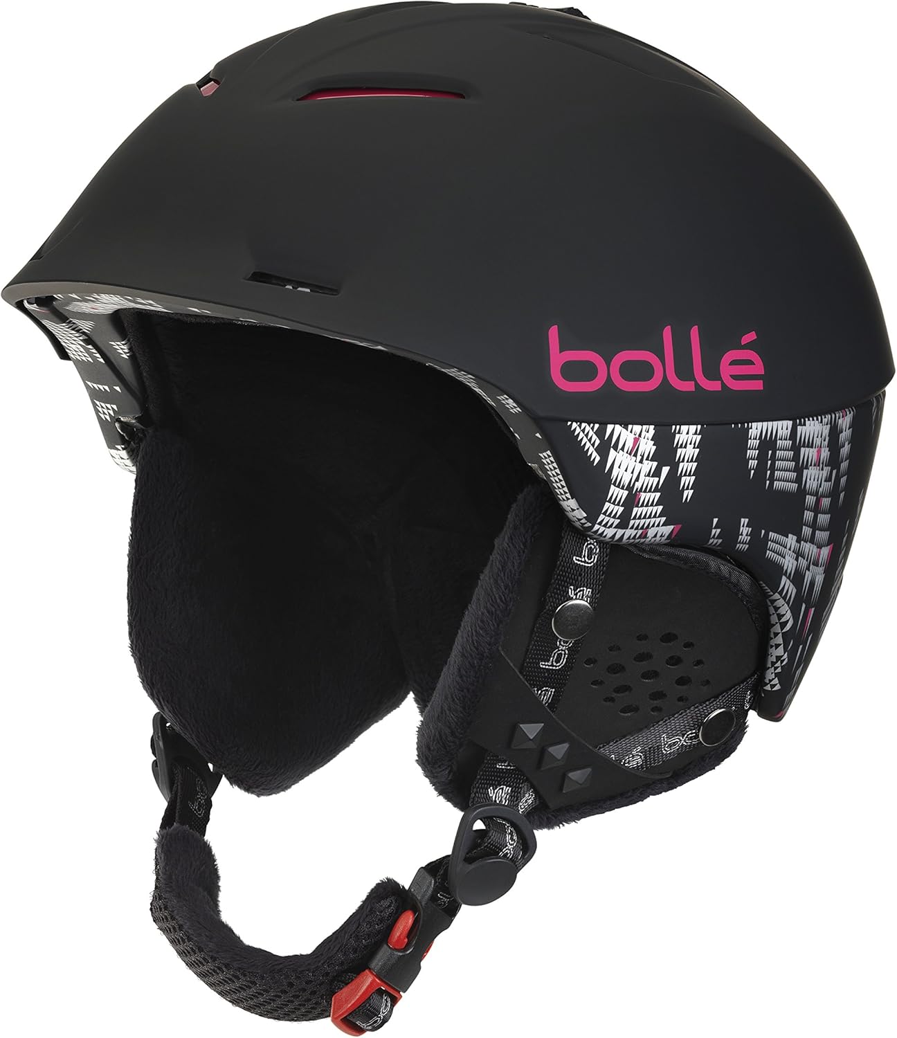 Bolle Synergy Ski Helmets, Soft Black/Pink, 58-61 cm: Amazon.co.uk ...