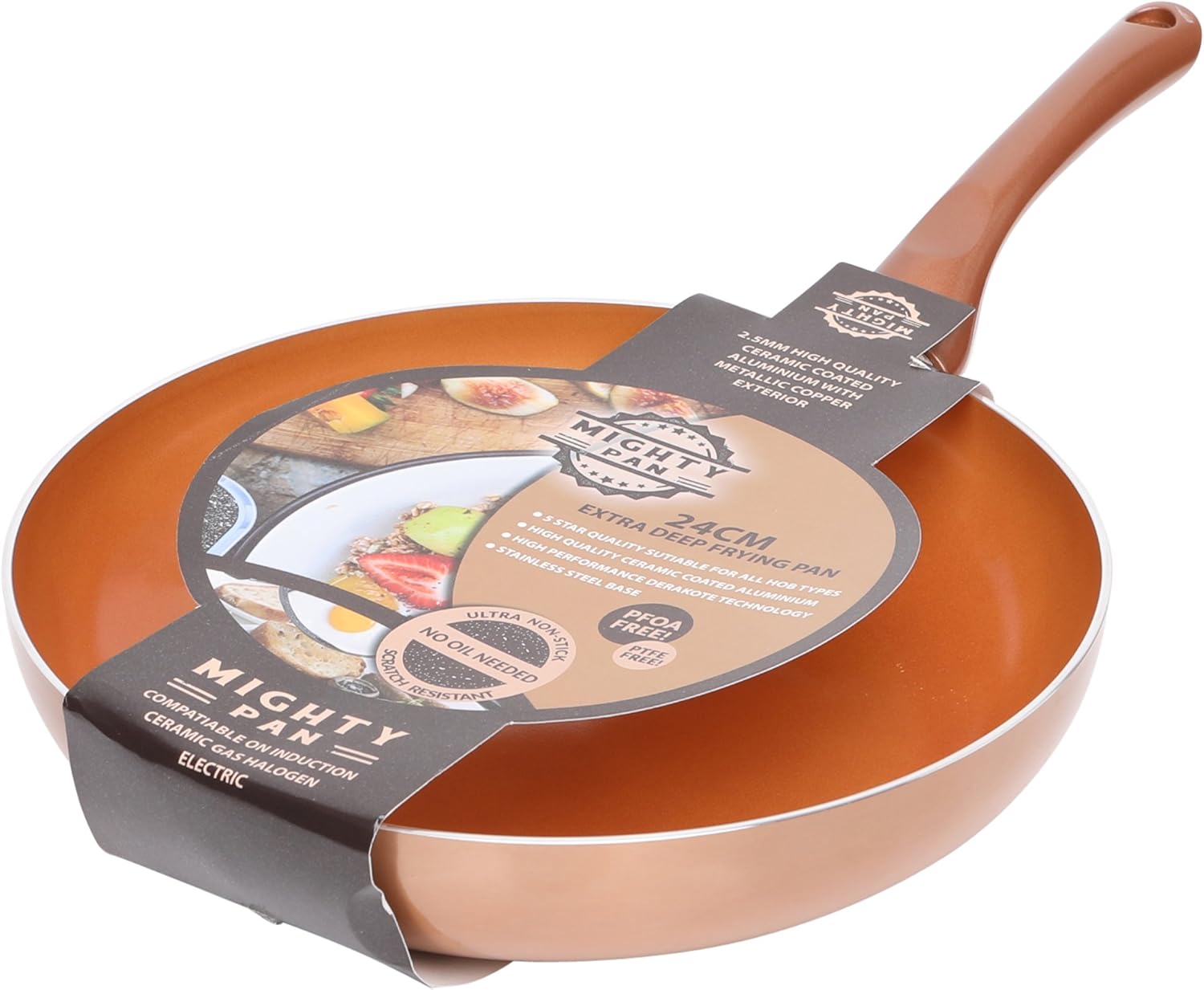 Padelle universali Padella antiaderente di rame con rivestimento ...
