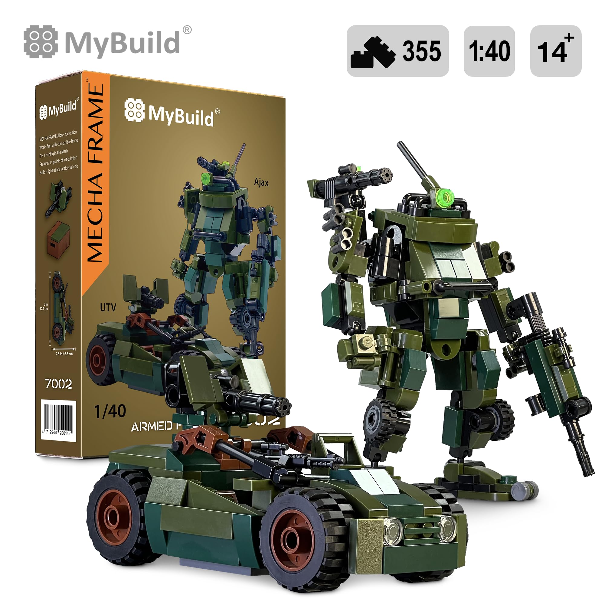 Mua MyBuild Mecha Frame Armed Forces 7002 - Ajax Mech and Army Vehicle ...