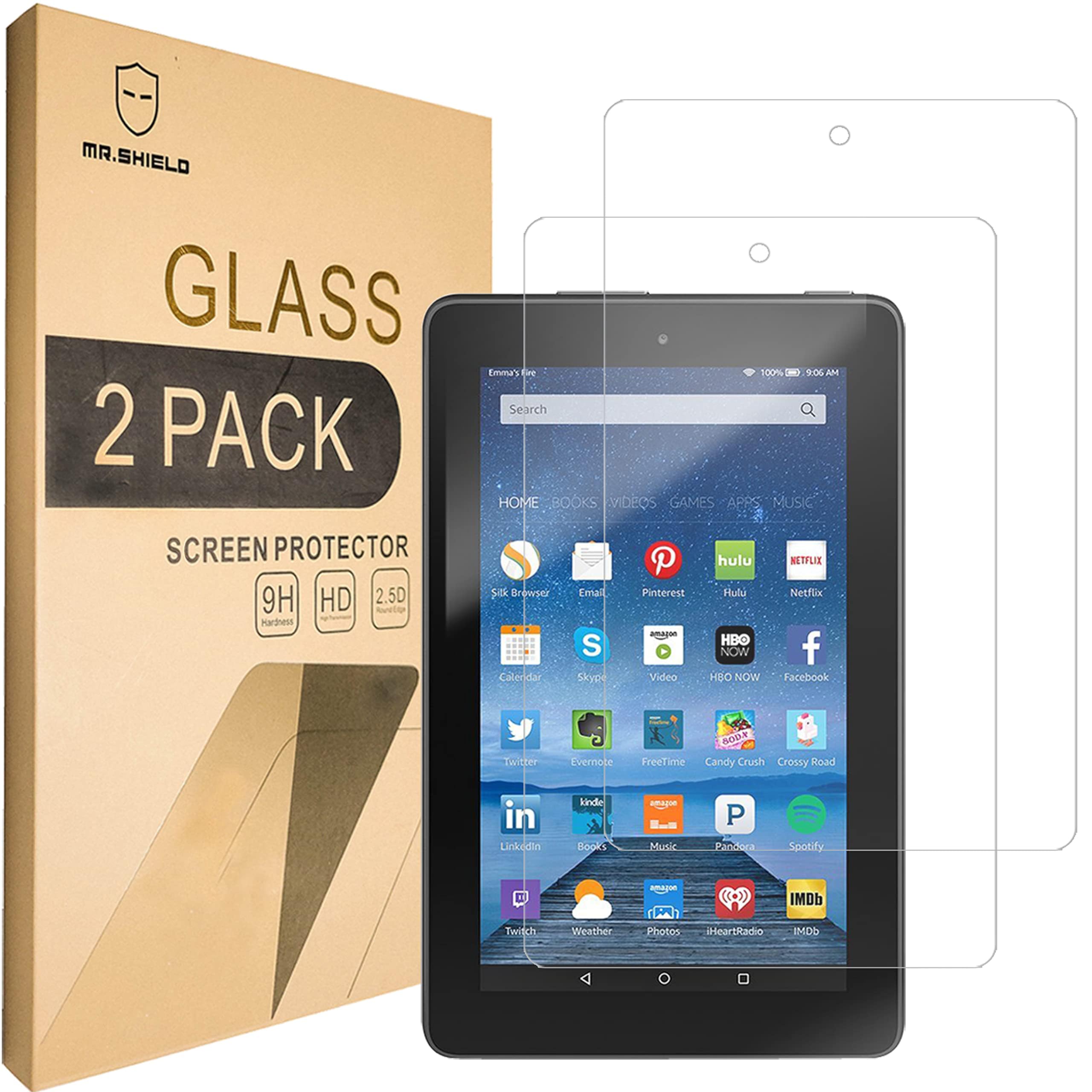 Mr.Shield [2-PACK] Designed For Amazon New - Fire Tablet 7" 7 Inch (5th ...