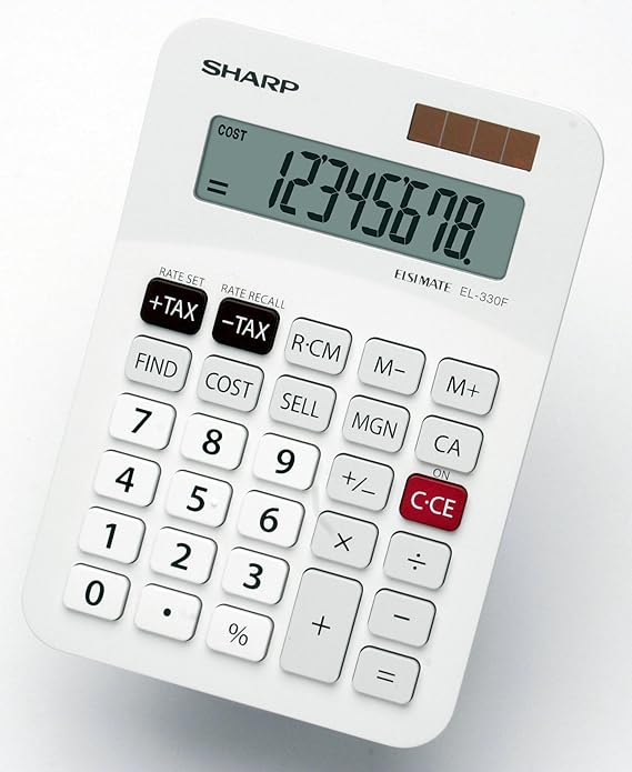 SHARP EL330FB DESKTOP CALCULATOR WHITE: Amazon.ca: Electronics