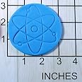 Amazon.com: Atomic Nuclear Symbol Atom Nucleus Shaped Fondant Cookie ...