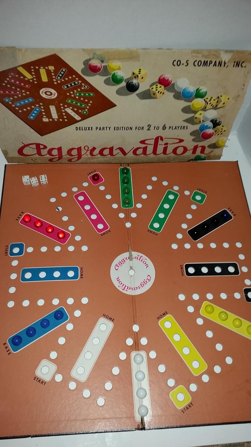 Amazon.com: X-RARE! ORIGINAL VINTAGE 1962 [BROWN BOARD] "AGGRAVATION ...