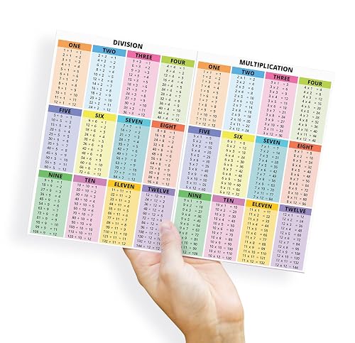 PinMaze Educational Math Summary Sheet Laminated Card - Multiplication ...
