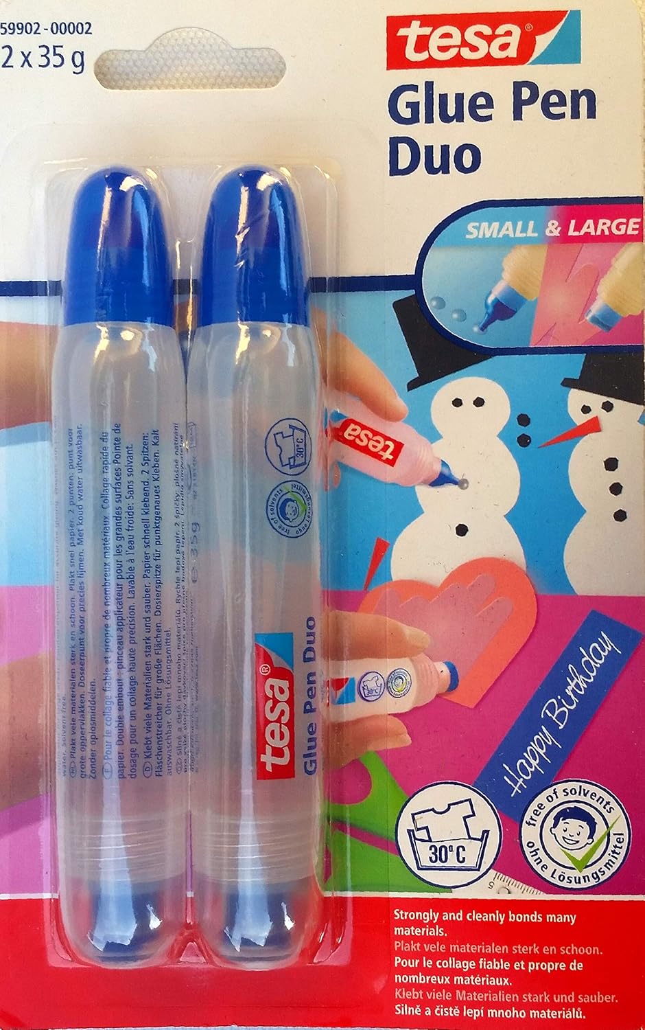 Stick di colla e colla a penna 2 x 35 g Tesa Glue Pen Duo per bricolage ...