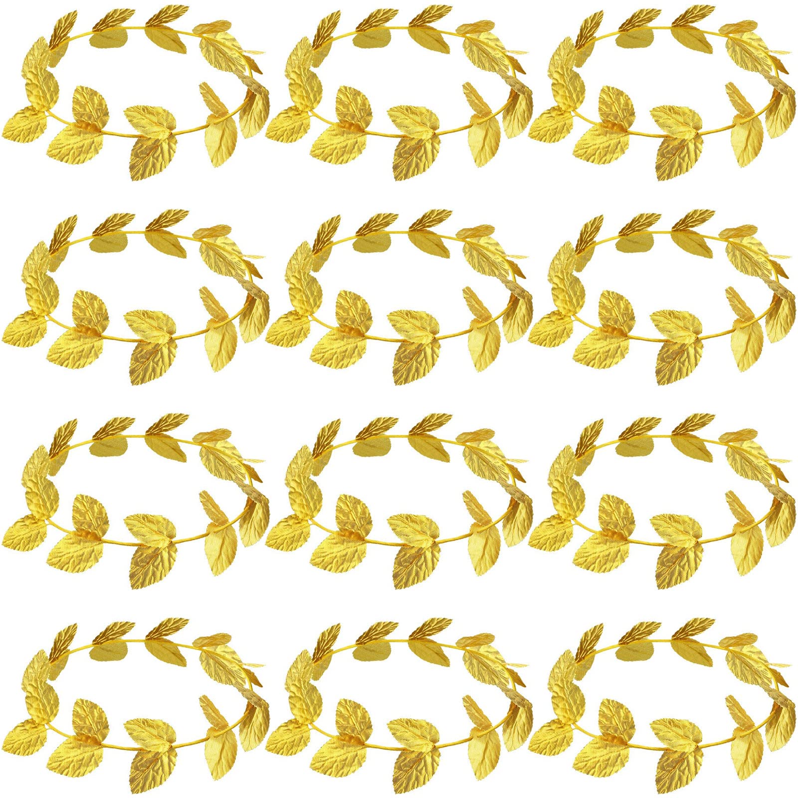 Mua 12 Pieces Halloween Toga Headpiece Gold Leaf Headband Laurel Crown ...