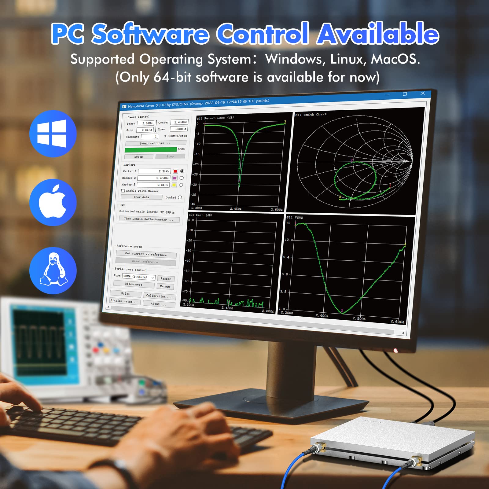 Mua Seesii LibreVNA 2.0 100kHz-6GHz Vector Network Analyzer, NanoVNA ...