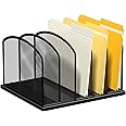 Amazon.com: Gawerk Large Size Desk File Organizer, Metal Mesh Vertical ...