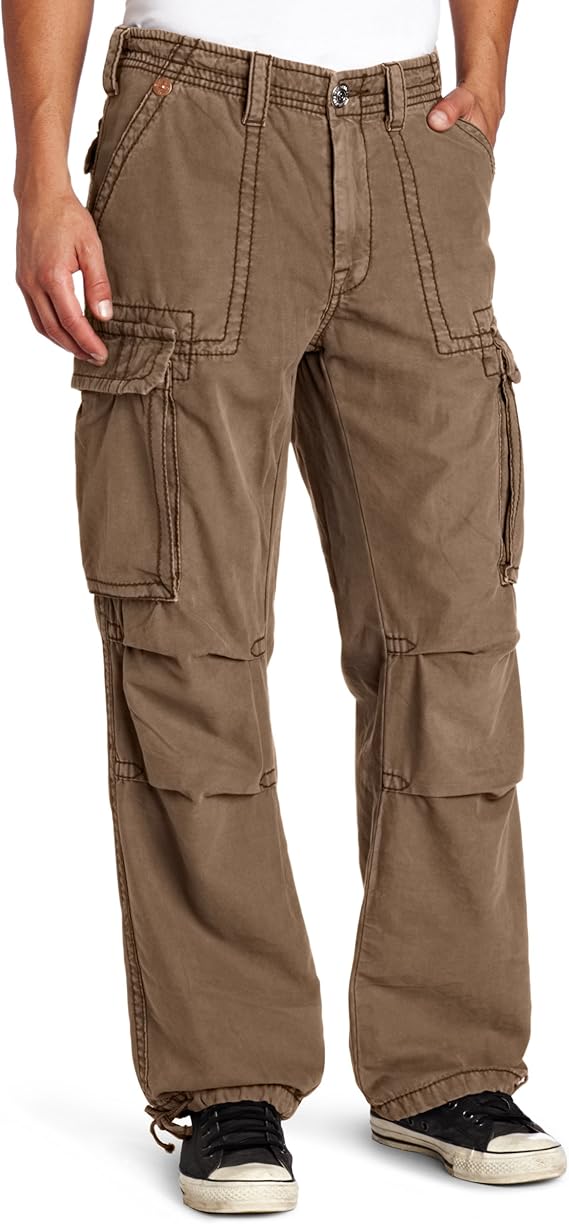 True Religion Men's Anthony Cargo Pant - Brown -: Amazon.co.uk: Clothing