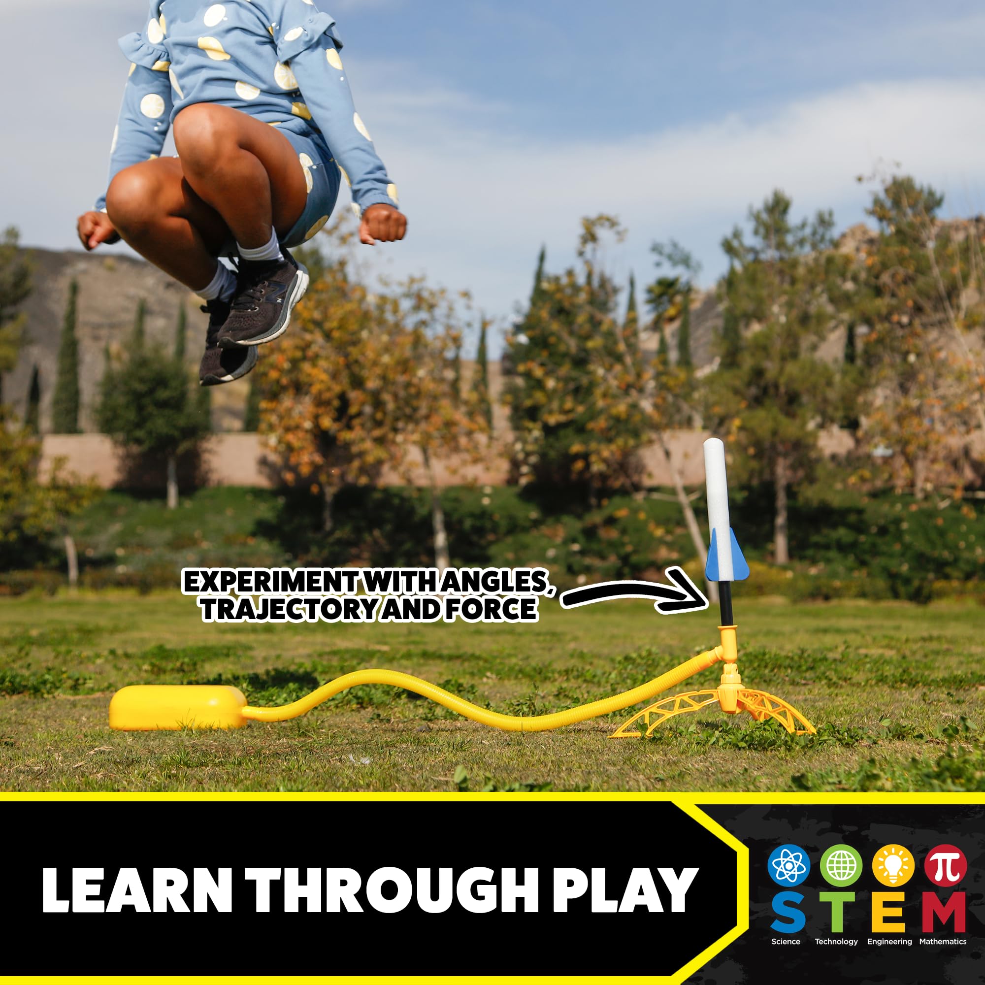 Mua Stomp Rocket Jr Glow Rocket Launcher for Kids - 4 Glow-in-The-Dark ...