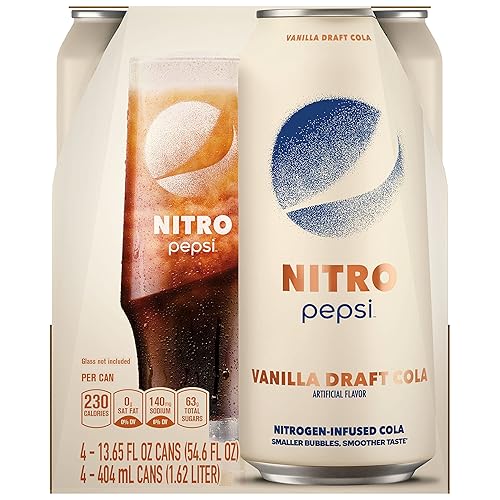 Pepsi Nitro Draft Vanilla, 13.65 Fl Oz Cans, 4 Pack in Saudi Arabia ...