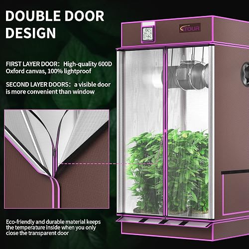 Weed Tent JupiterForce 2x2 Grow Tent, High Reflective Mylar With ...