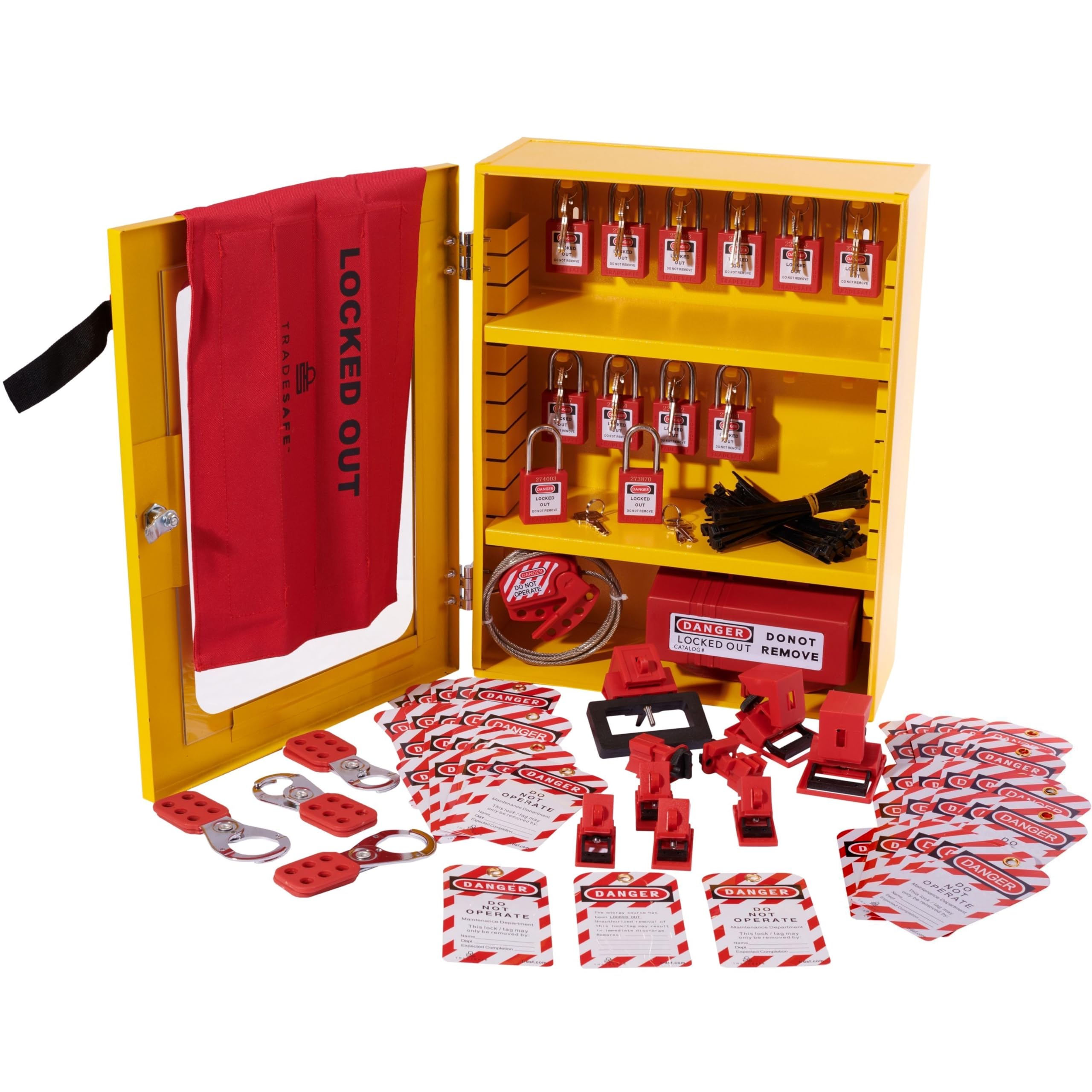 Mua TRADESAFE Lockout Tagout Cabinet - 75 Pieces Loto Devices, Loto ...