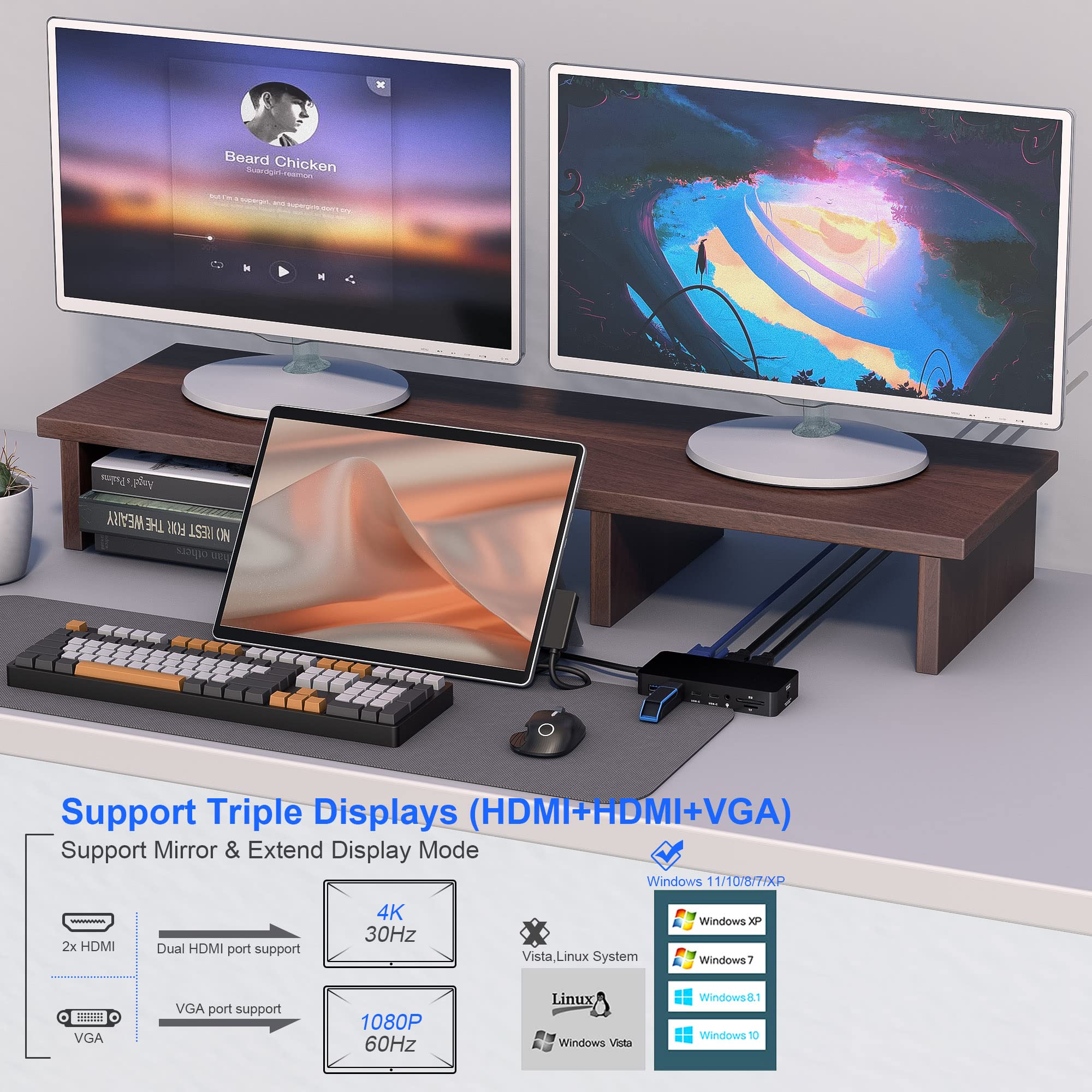 Microsoft Surface Docking Station, 12 In 1 Triple Display Surface Dock ...