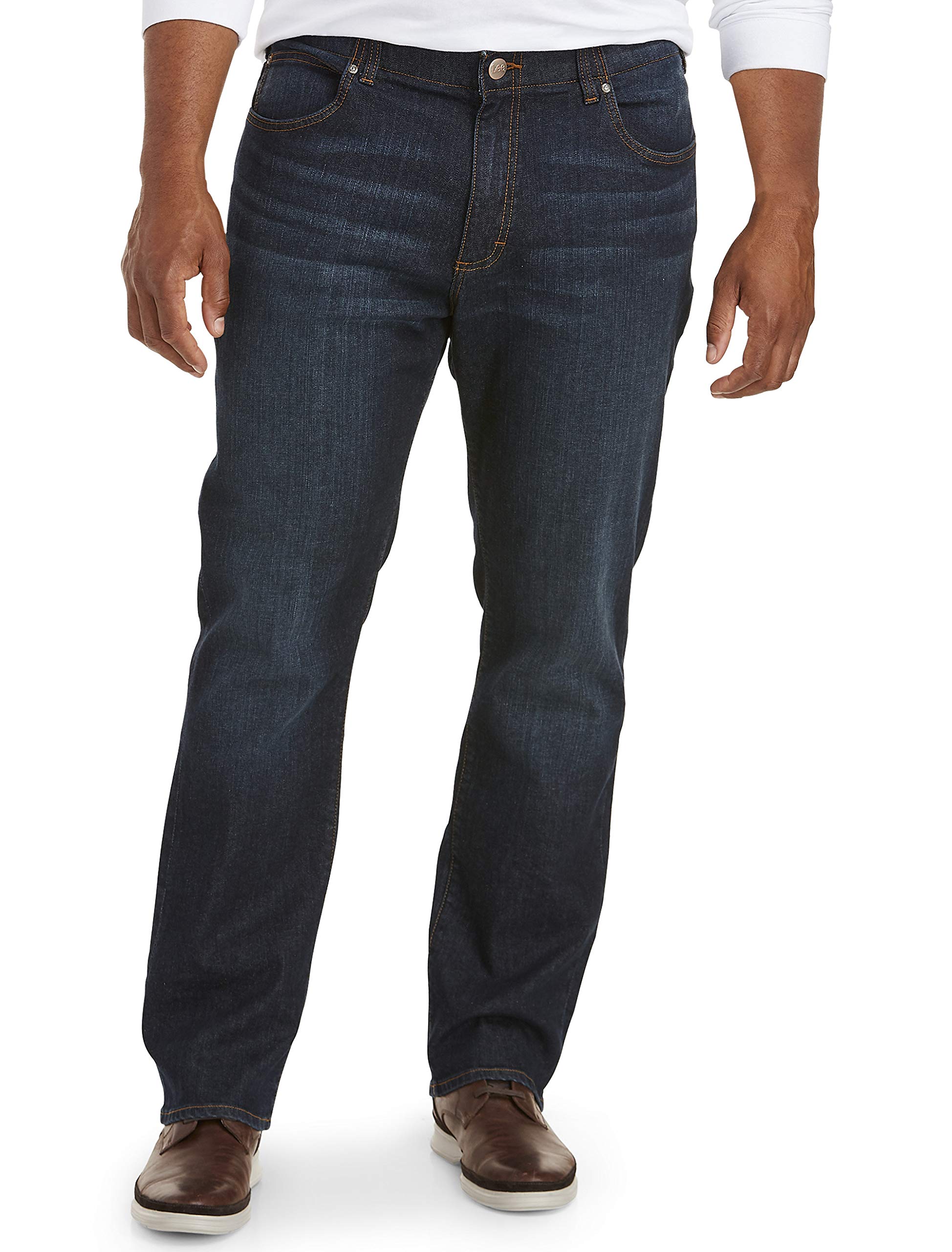 Men Lee Jeans 50x32 Stretch Extreme Motion Straight Fit Tapered Leg Big ...