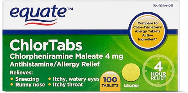 Amazon.com: Equate: Chlortabs Tablets Antihistamine (300 ct): Health ...