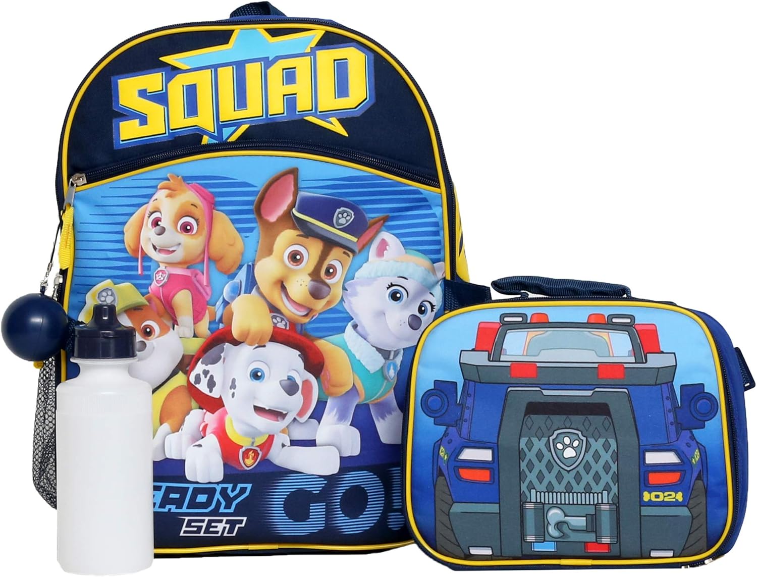 Amazon.com | Boys 4PC Licensed Paw Patrol Backpack and Lunch Set, Paw ...